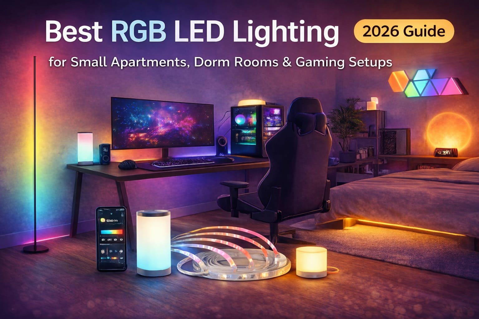 Best RGB LED Lighting for Small Apartments, Dorm Rooms & Gaming Setups ...